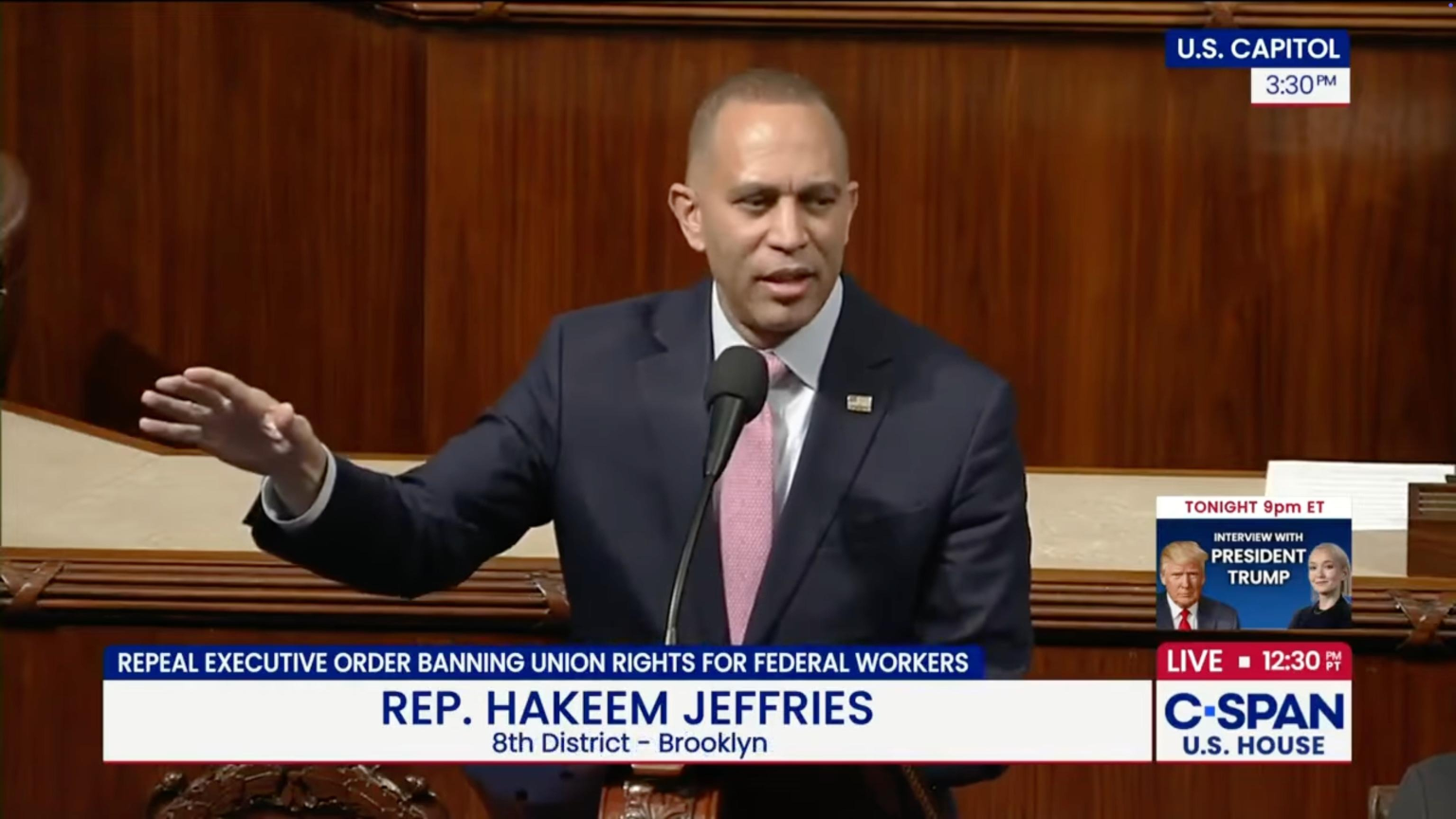 LEADER JEFFRIES FLOOR REMARKS AHEAD OF BIPARTISAN PASSAGE OF PROTECT AMERICA’S WORKFORCE ACT ...